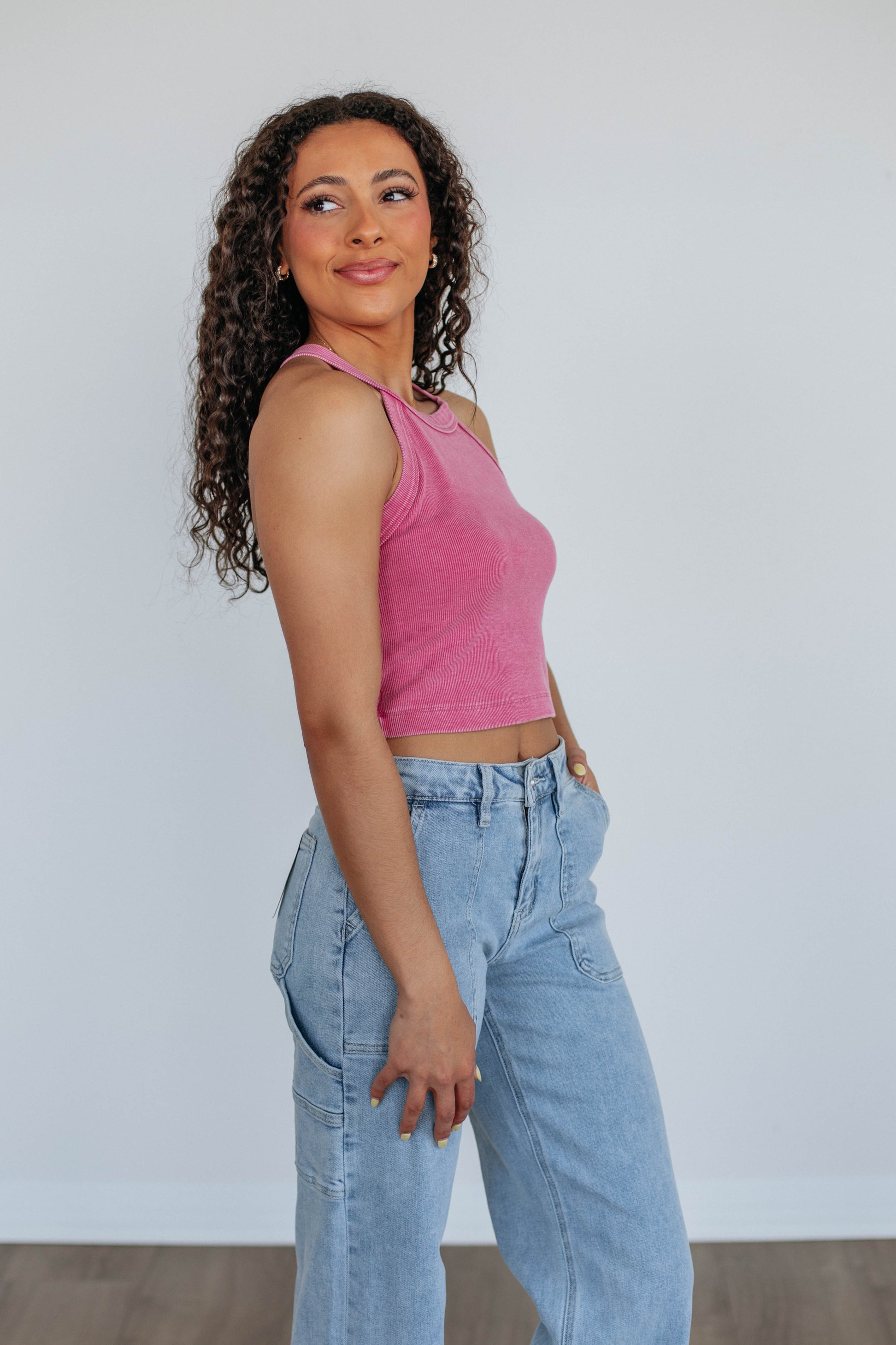 Chann Ribbed Tank - Berry – Wild Oak Boutique