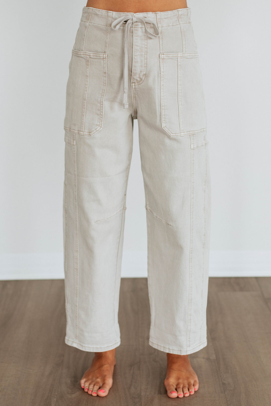 Kodi Risen Cargo Jeans - Almond – Wild Oak Boutique