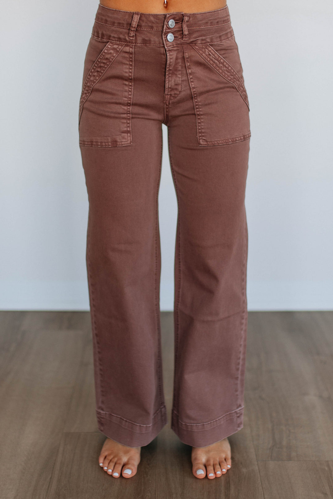Bennett Mica Jeans - Cocoa – Wild Oak Boutique