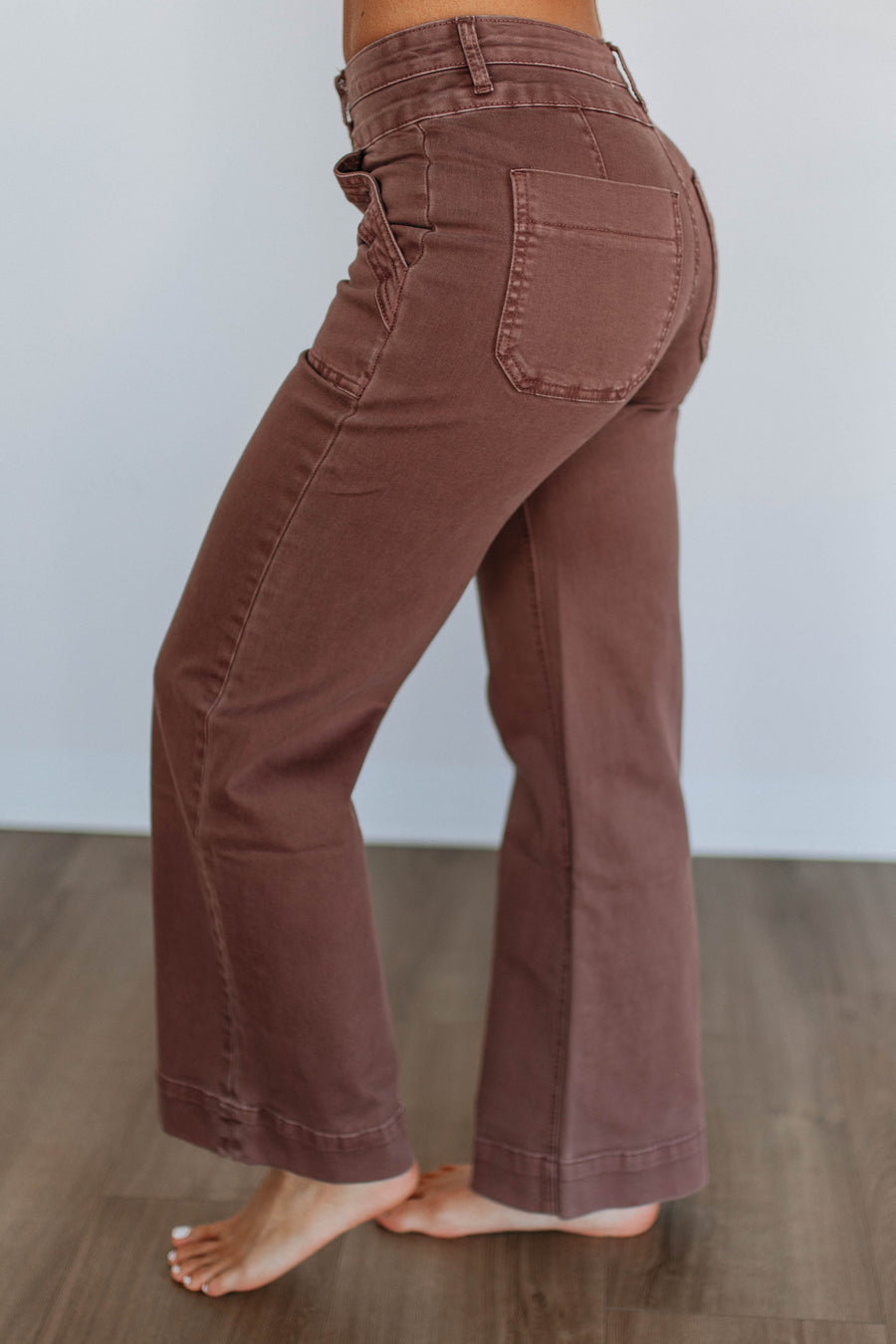 Bennett Mica Jeans - Cocoa – Wild Oak Boutique