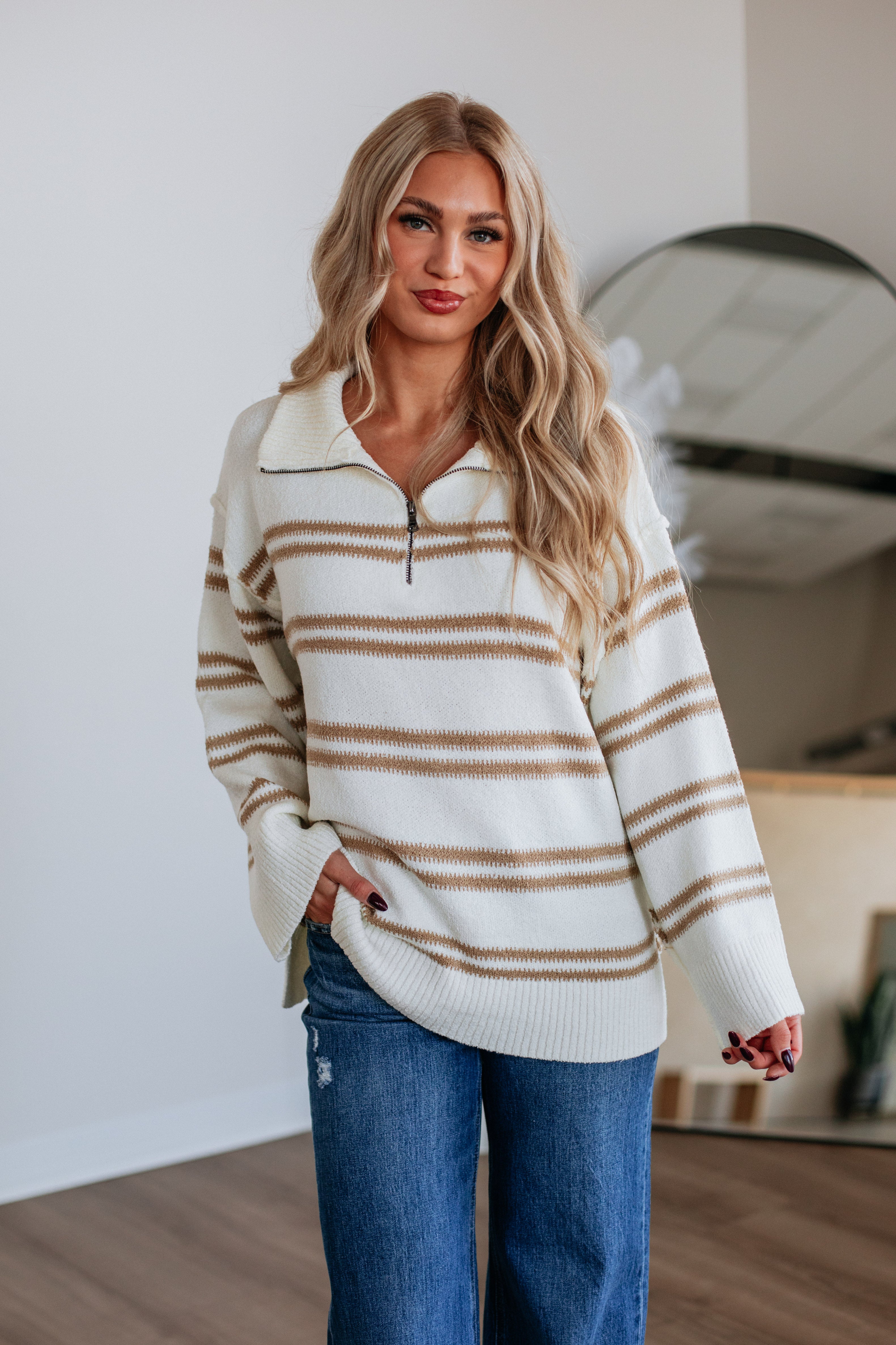 Louisa Striped Sweater – Wild Oak Boutique