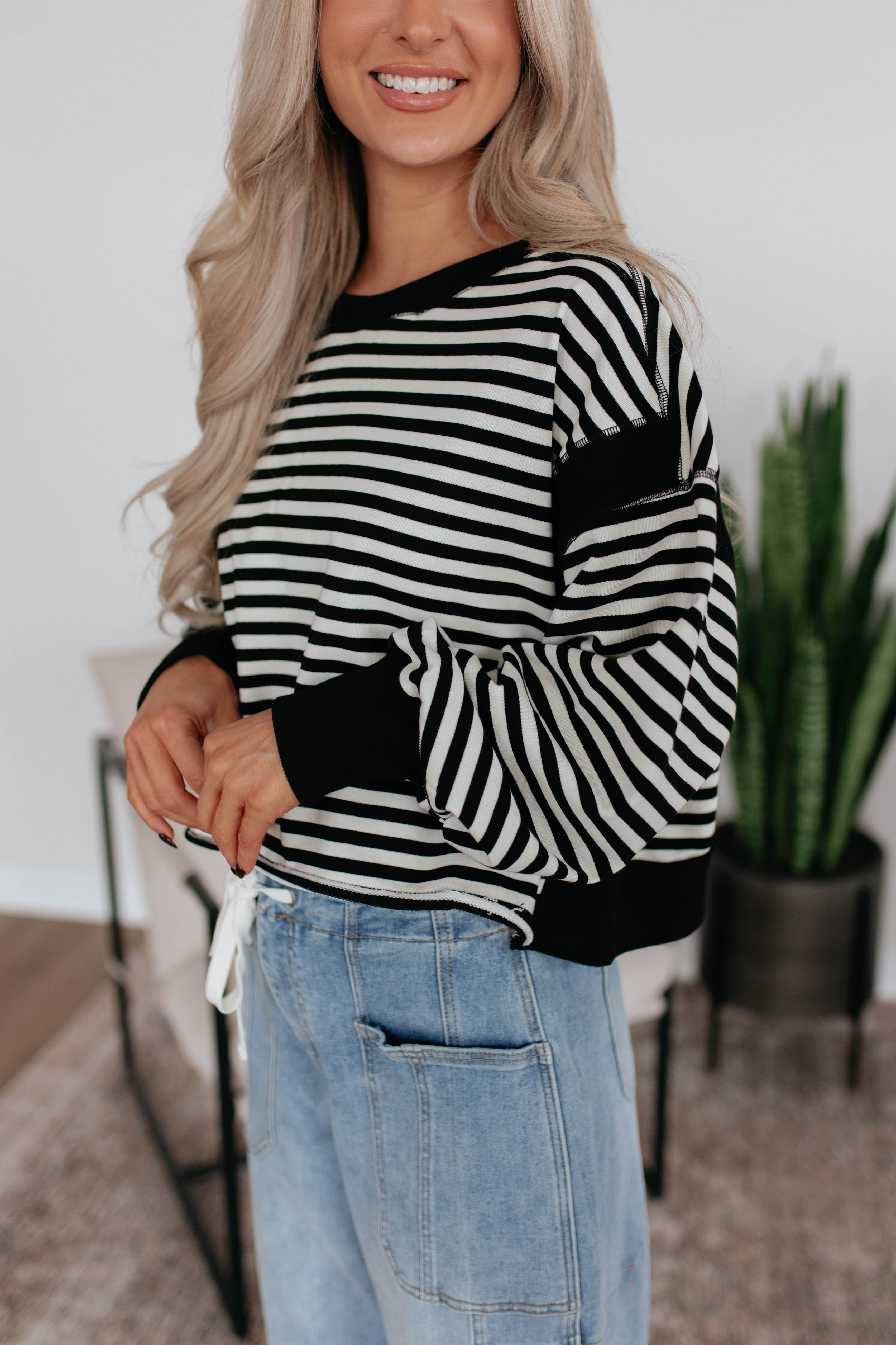 Braylee Striped Top – Wild Oak Boutique