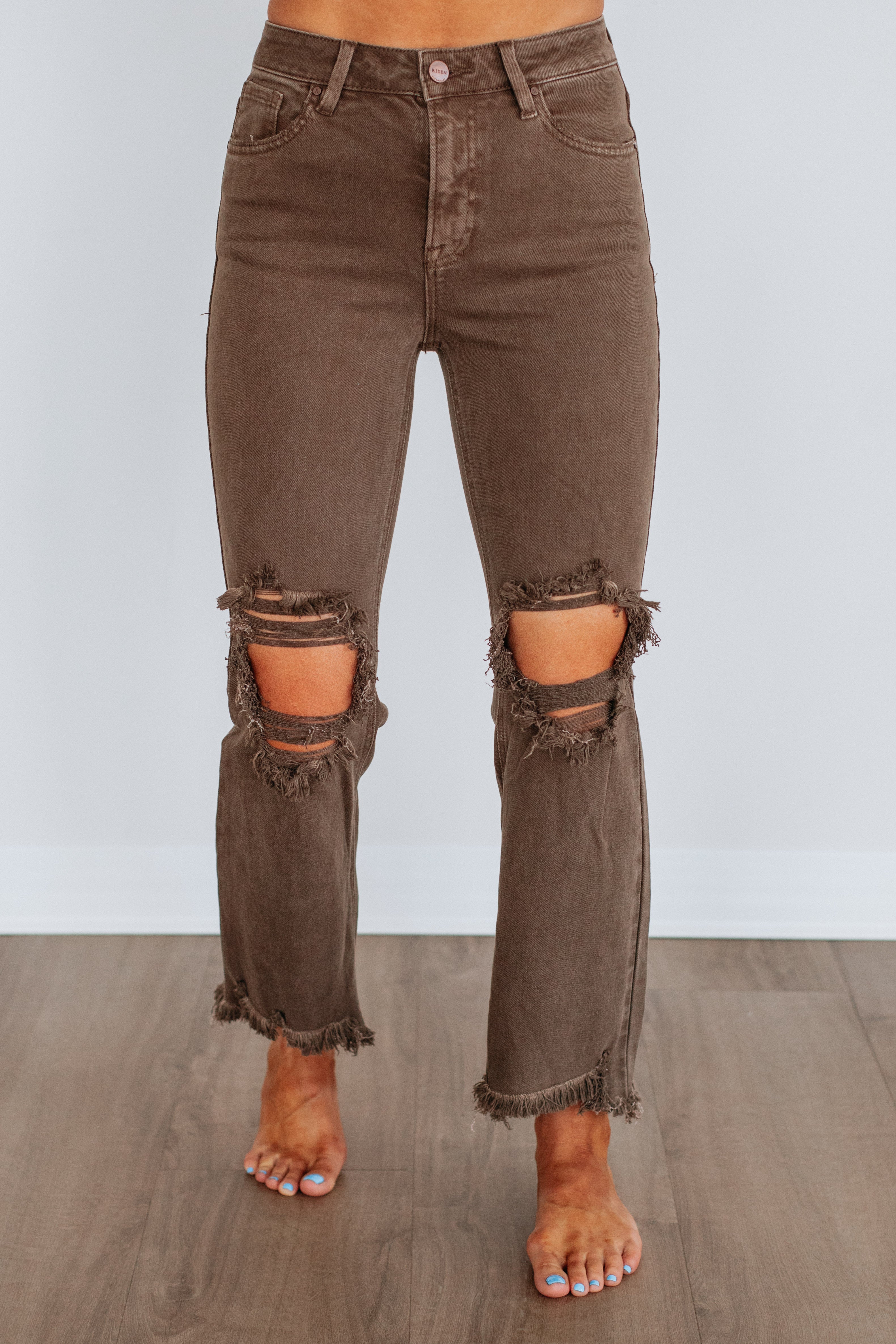 Rudy Risen Jeans - Brown – Wild Oak Boutique