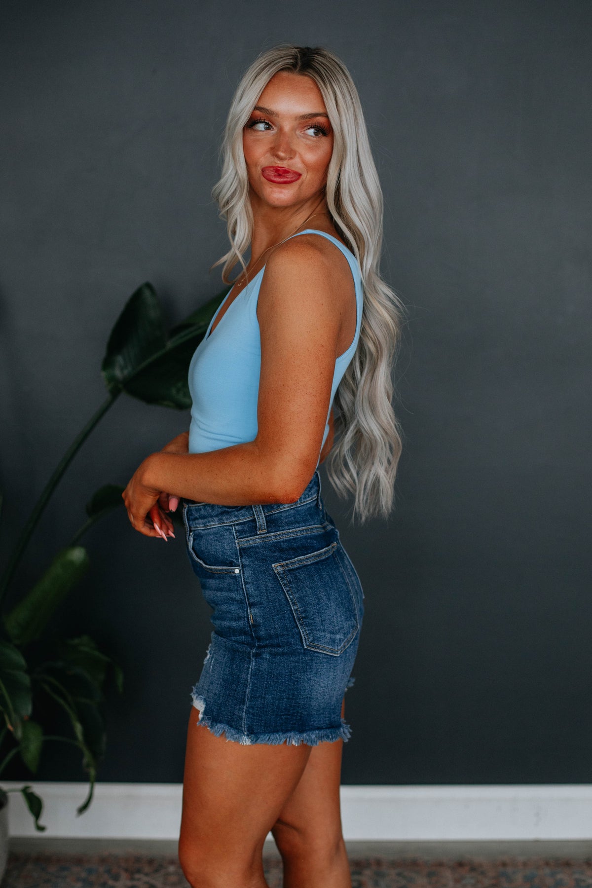 Malina Basic Tank - Sky Blue – Wild Oak Boutique