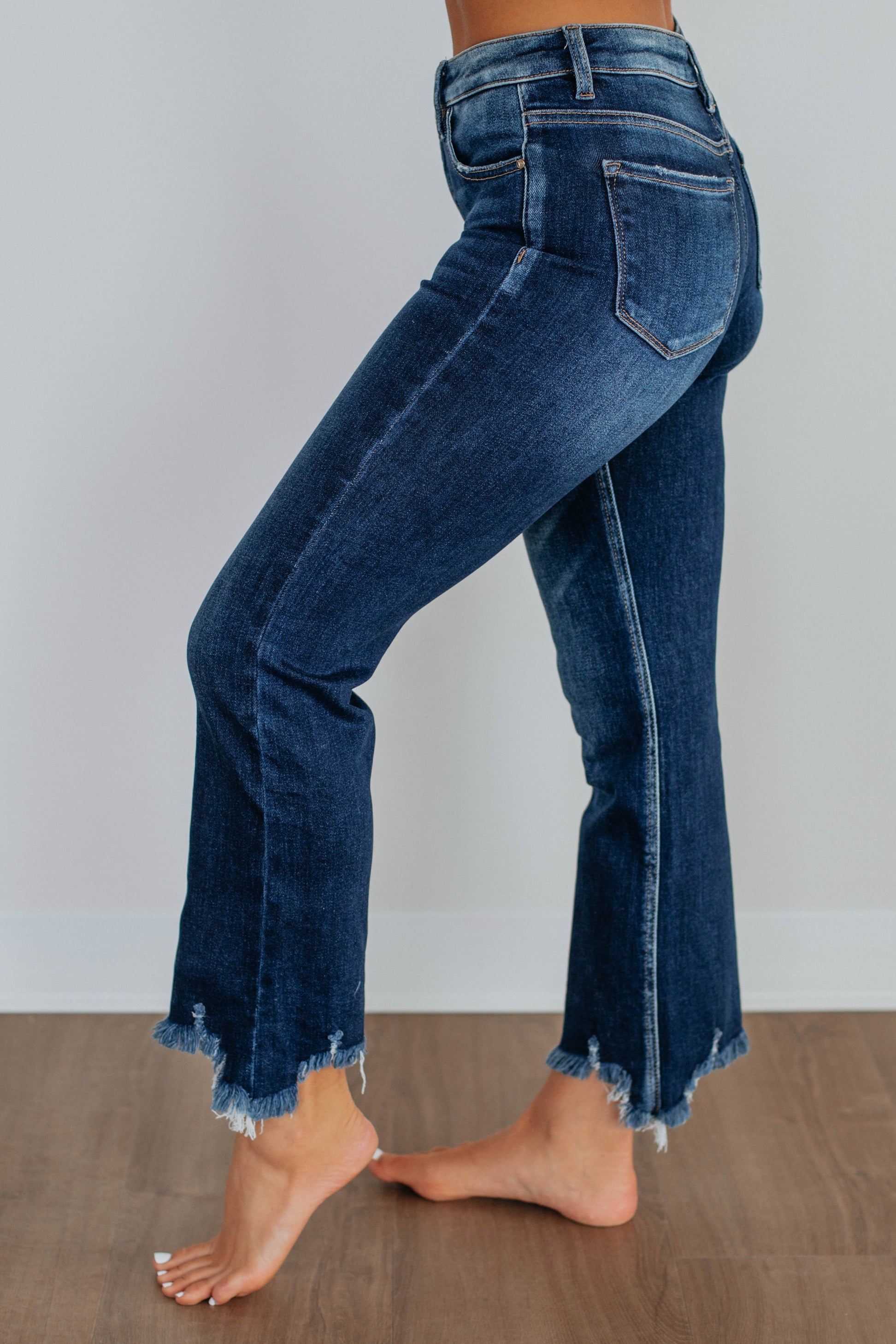 Neona Risen Jeans - Deep Blue – Wild Oak Boutique