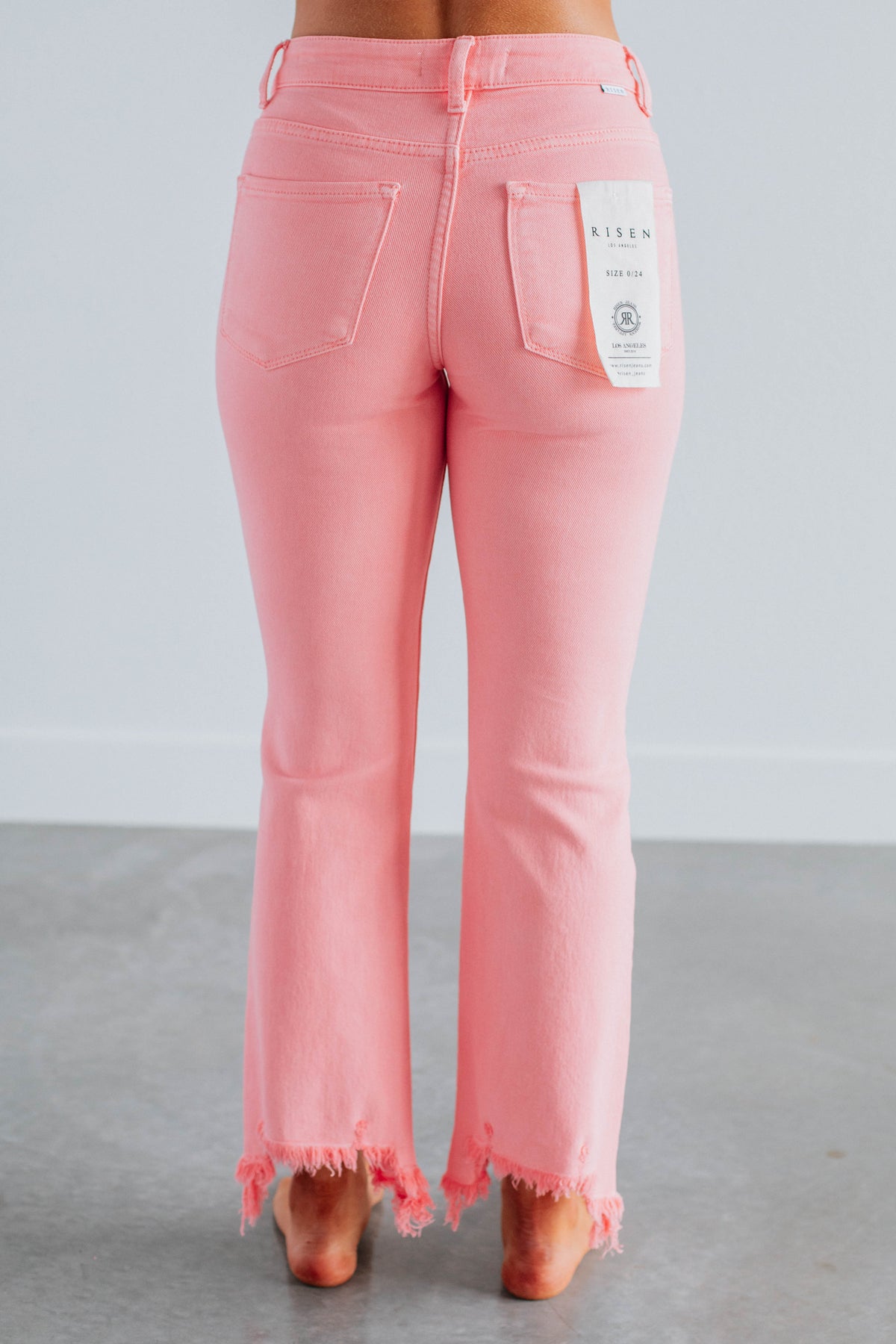 Neona Risen Jeans - Flamingo – Wild Oak Boutique