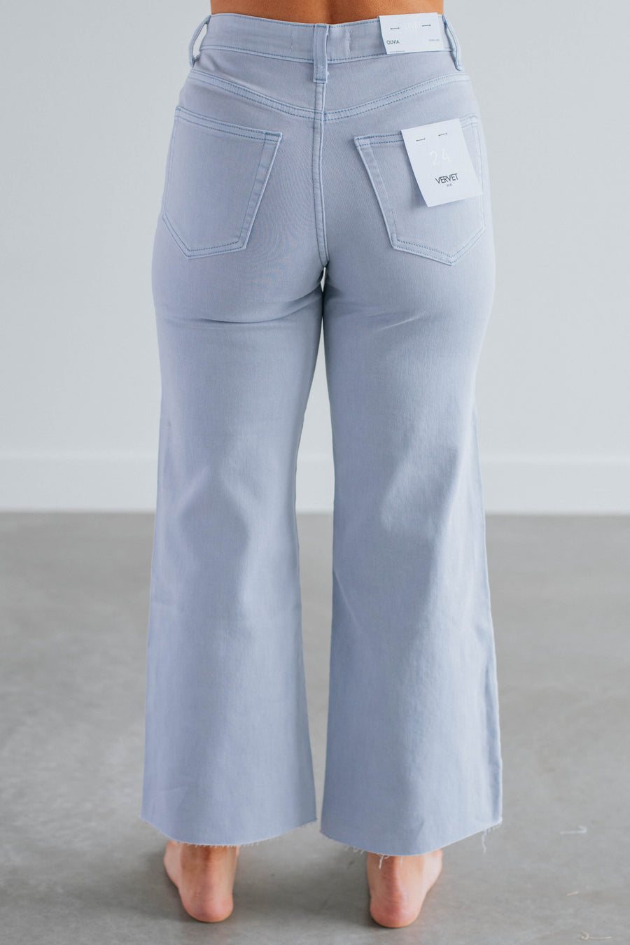 Olivia Vervet Jeans - Powder Blue – Wild Oak Boutique