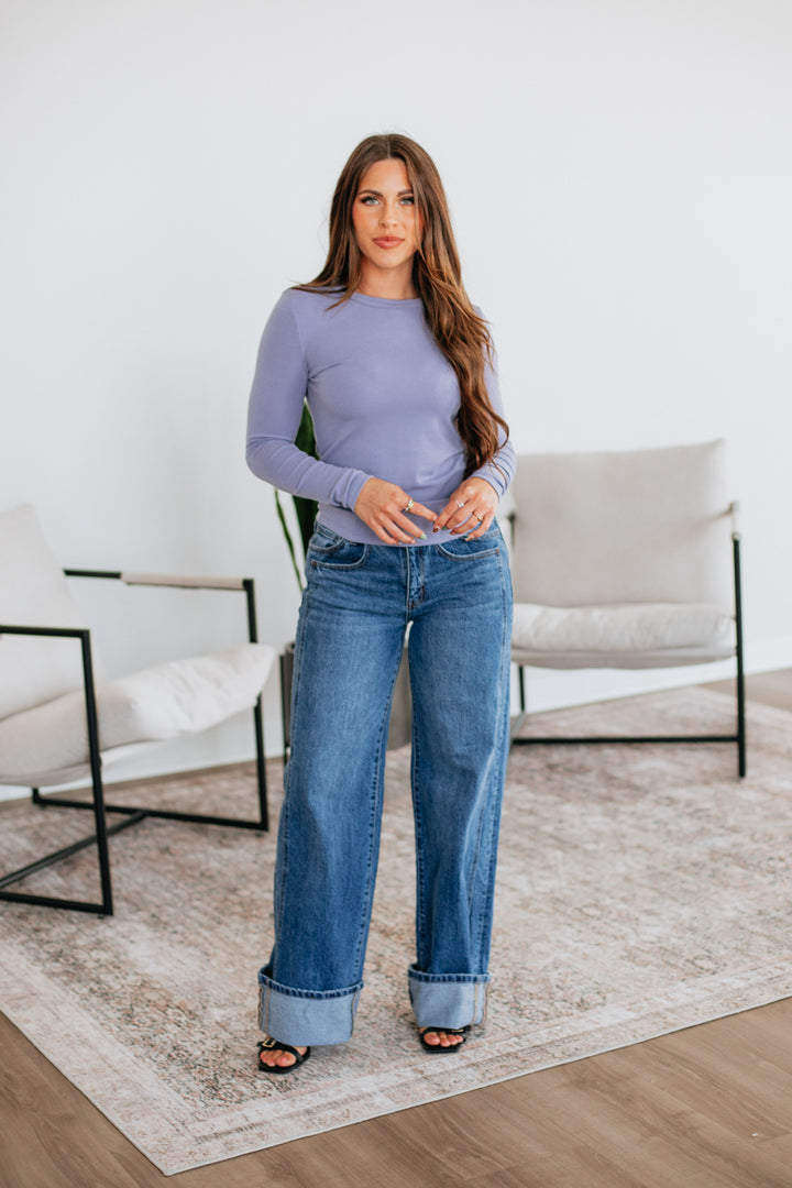 Penny Long Sleeve Top - Periwinkle – Wild Oak Boutique
