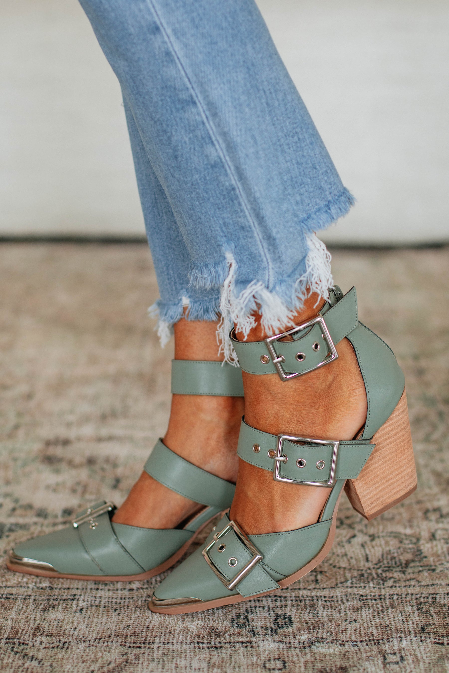 Proving My Point Heels - Sage – Wild Oak Boutique