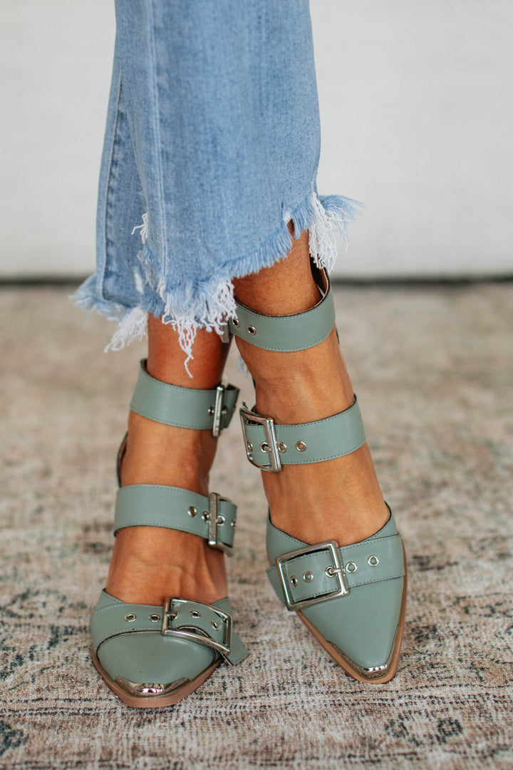 Proving My Point Heels - Sage – Wild Oak Boutique