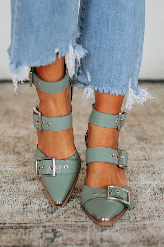 Proving My Point Heels - Sage – Wild Oak Boutique