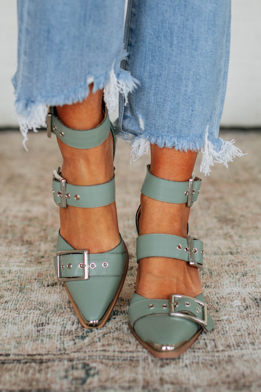 Proving My Point Heels - Sage – Wild Oak Boutique