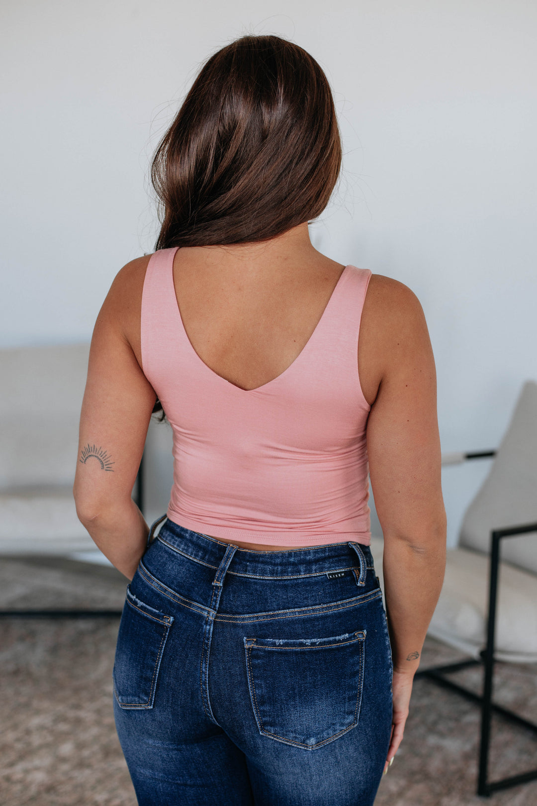 Rio Basic Tank - Blush – Wild Oak Boutique