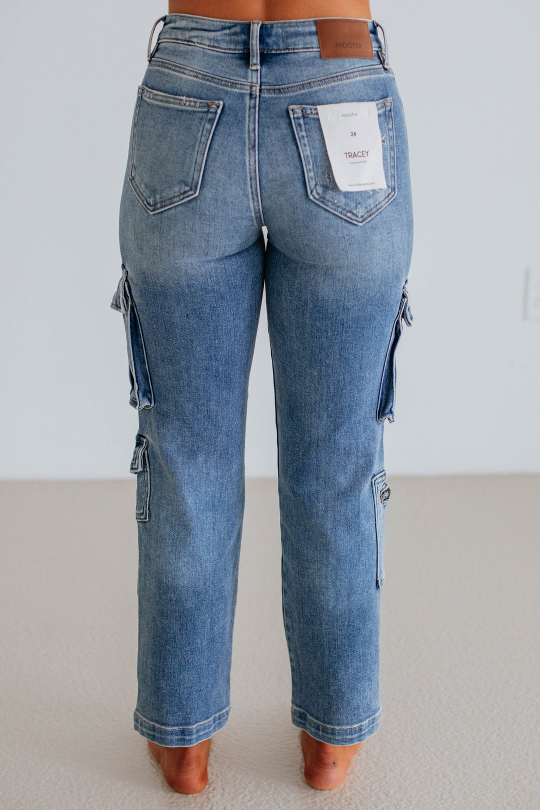 Tracey Hidden Cargo Jeans - Staredown – Wild Oak Boutique