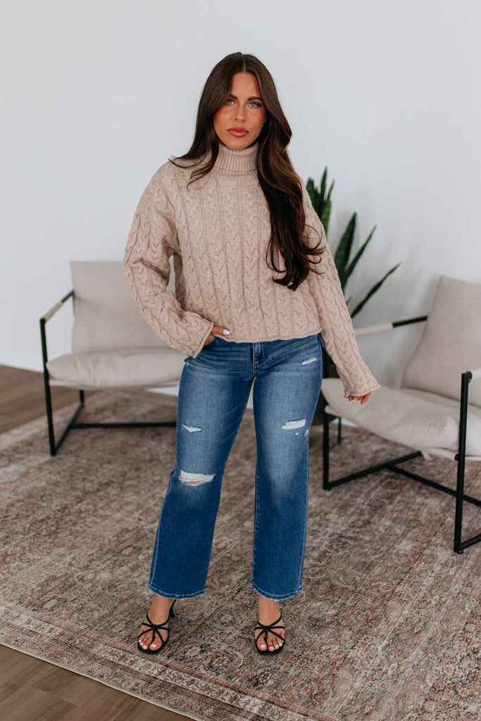 Kaylyn Cable Knit Sweater – Wild Oak Boutique