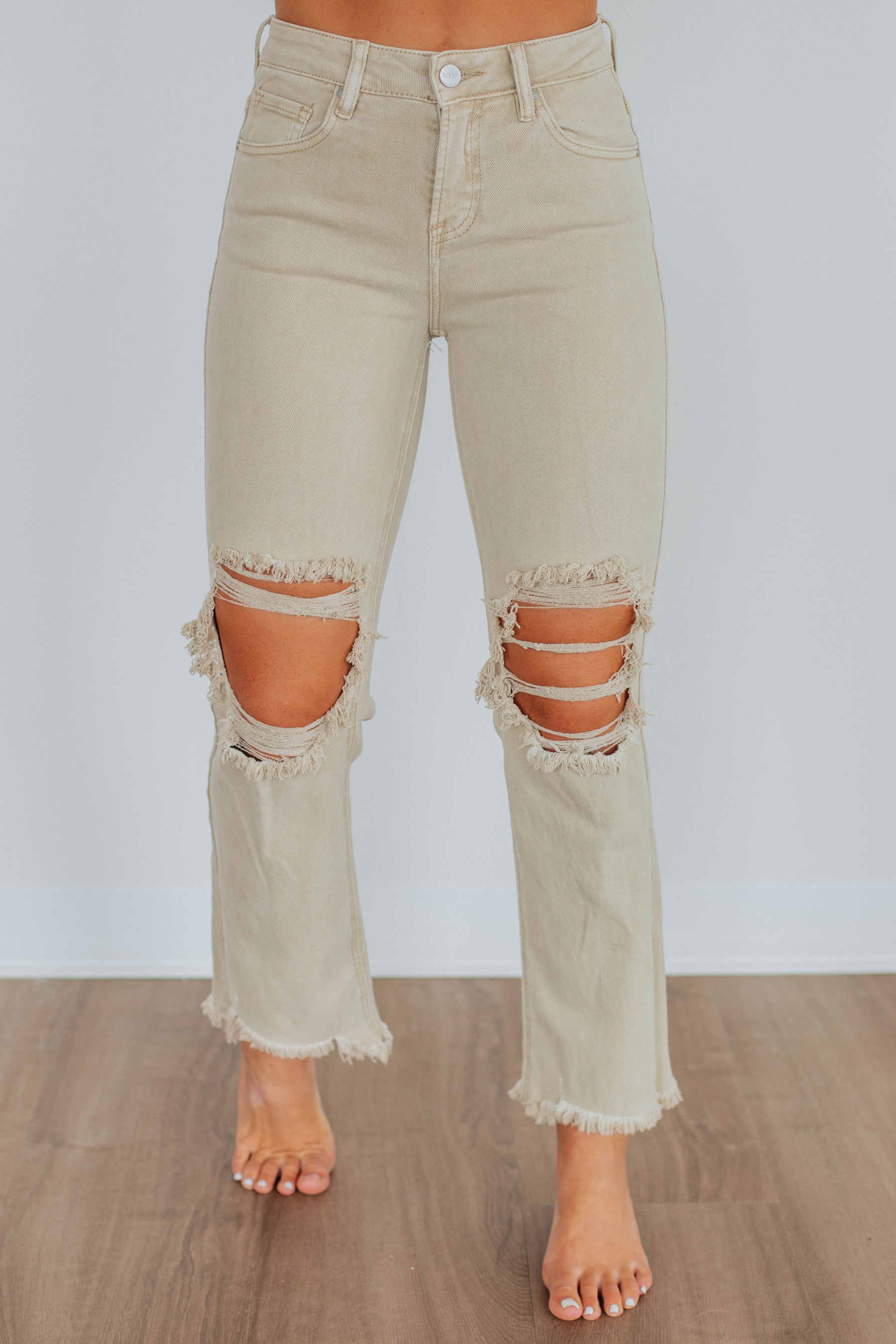 Willow Risen Jeans - Sand – Wild Oak Boutique